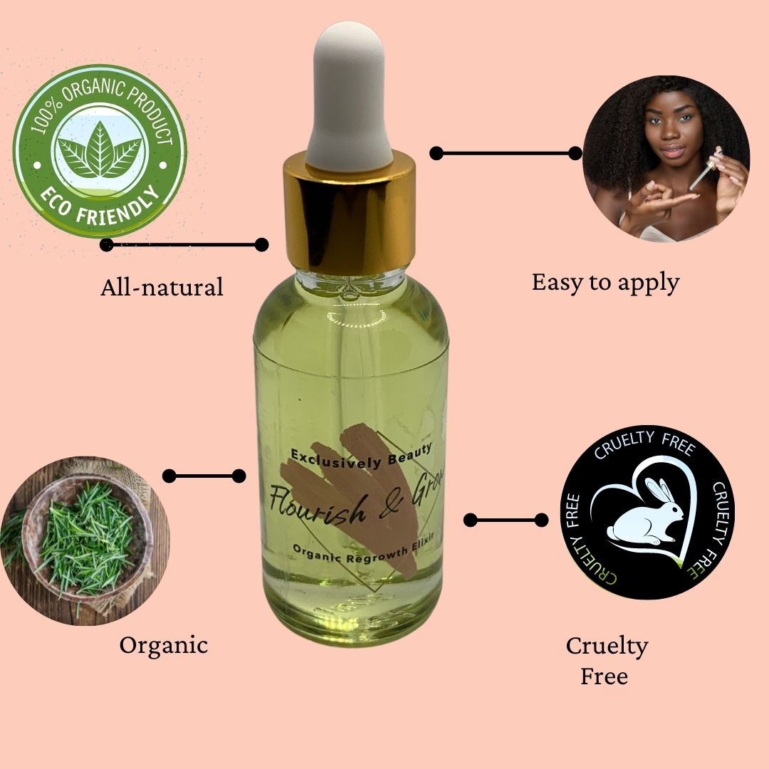 Flourish & Grow Organic Hair Growth Elixir – exclusively beauty